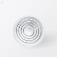 China Extruded Aluminum Round Ceiling Vent Diffuser 400mm Powder Coated for sale