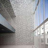 China Metro Station Exterior Perforated Metal Panel Sound Absorption 1.85-4mm for sale