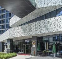 China Fireproof Perforated Metal Panel Art Punching PVDF Curtain Wall Panel 1.85-4.85mm for sale