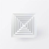 China 4 Way Aluminum Air Diffusers 600x600mm Square Directional Ceiling Diffuser for sale