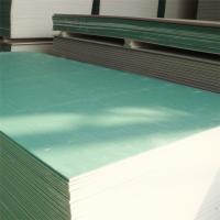 China 12.5mm Moisture Gypsum Board 1200x1800 Plain Pattern Green Color for sale