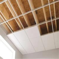 China PVC Lamilated Gypsum Ceiling Tiles 600X600 7mm Gypsum Suspended Ceiling Tiles for sale
