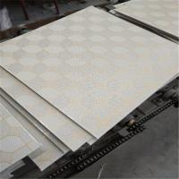China PVC Lamilated Gypsum Ceiling Tiles 600X600 7mm Gypsum Suspended Ceiling Tiles for sale