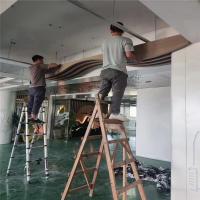 China Acoustic Design Ceiling Metalwork Aluminum Baffle Wave Ceilings for sale
