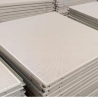 China 300x300mm Punching Gusset Plate Metal Ceiling Tiles For Office Building for sale
