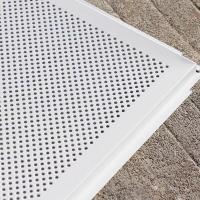 China 300x300mm Punching Gusset Plate Metal Ceiling Tiles For Office Building for sale
