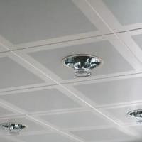 China 1.0mm Thickness Aluminum Lay In Ceiling Metal Square Tiles White Color for sale