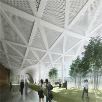 China Perforated Aluminum Ceiling Panels 500x500mm PE Coating for sale