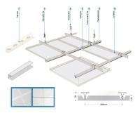 China Perforated Aluminum Ceiling Panels 500x500mm PE Coating for sale