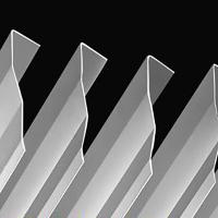 China Soundproof A Screen Aluminum Metal Ceiling 21x3000mm Powder Coating for sale