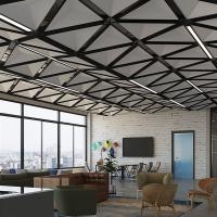China Fashion Soundproof Triangular Clip In Ceiling Perfect Shape 1.1mm Thickness for sale