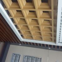 China Concealed Grid Metal Ceiling Tiles 200x200mm Square Or Bevelled Edge for sale