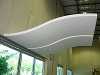 China Curved Aluminum Metal Ceiling 19mm Height PVDF coating for sale