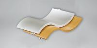 China Curved Aluminum Metal Ceiling 19mm Height PVDF coating for sale