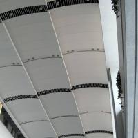 China Curved Aluminum Metal Ceiling 19mm Height PVDF coating for sale