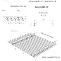 China Modern Sunshade Vertical Aluminium Sun Louver For Building Decorative for sale