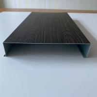 China 30mm Thickness Aluminum H Strip Ceiling With Pre Print Wooden Grain for sale