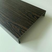 China 30mm Thickness Aluminum H Strip Ceiling With Pre Print Wooden Grain for sale