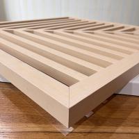 China Profile Size 600x600x30mm Extruded Baffle Aluminum Screen And Frame Baffle 30x30mm for sale
