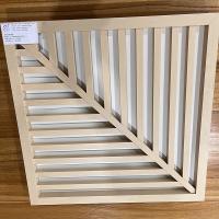 China Profile Size 600x600x30mm Extruded Baffle Aluminum Screen And Frame Baffle 30x30mm for sale