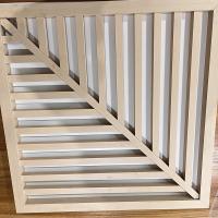 China Extruded Baffle Aluminum Metal Ceiling Screen 600x600x30mm Light Weight for sale