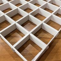 China Aluminum 595x595mm Grid Ceiling Tiles For Shopping Mall Customized Size for sale