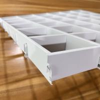 China Aluminum 595x595mm Grid Ceiling Tiles For Shopping Mall Customized Size for sale