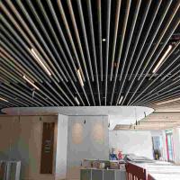 China Tubular Baffle Aluminum Metal Ceiling Panel Unconcealed 0.7mm Thickness for sale