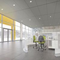 China 1.0mm Thickness Aluminum Metal Ceiling Moisture Resistant Snap In Ceiling Tiles for sale