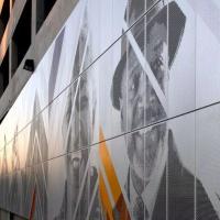 China Customization Art Perforated Metal Panel Soundproof For Airport Terminals for sale