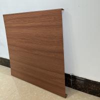 China Modern 600x30x1.0mm Aluminum Metal Ceiling S Strip Ceiling With Timber Looking In Polyester for sale