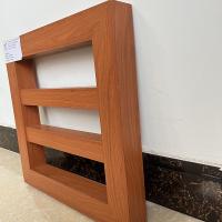 China Extruded Baffle Aluminum Screen With Profile Size 400x400mm Inner Baffle 40x40mm for sale