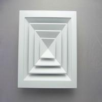China Customized Aluminum Square Ceiling Air Diffuser 4 Way Air Diffuser for sale