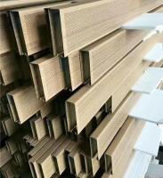 China Wooden Grain U Baffle Acoustic Ceiling Aluminum Perforated 1.0mm Thickness for sale