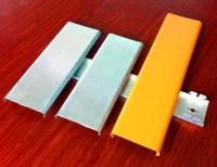 China Linear U Strip Ceiling Aluminium Strip 85mm Width Silver Color Strip Panel for sale