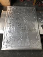 China Convex Surface Aluminum Metal Ceiling Three Dimensional Sculpture Relief Plate Smooth Flat for sale