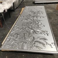 China Convex Surface Aluminum Metal Ceiling Three Dimensional Sculpture Relief Plate Smooth Flat for sale