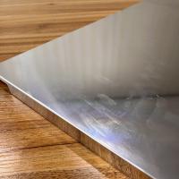 China 600x600mm Aluminum Metal Ceiling Non Perforation Aodnized Half Mirror Aluminum Hook On Panel for sale
