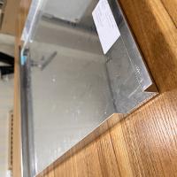 China 600x600mm Aluminum Metal Ceiling Non Perforation Aodnized Half Mirror Aluminum Hook On Panel for sale