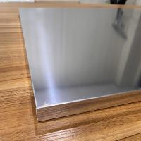 China 600x600mm Aluminum Metal Ceiling Non Perforation Aodnized Half Mirror Aluminum Hook On Panel for sale