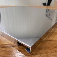 China 600x600mm Aluminum Metal Ceiling Non Perforation Aodnized Half Mirror Aluminum Hook On Panel for sale