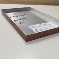 China Metallic Paint Brushed Copper Aluminum Solid Panel 150x200x20mm for sale
