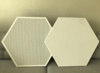 China waterproof Aluminum Metal Ceiling 404x404x404x404x404x404mm Beautiful Shape Of Hexagon Gusset Plate for sale