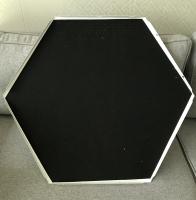 China waterproof Aluminum Metal Ceiling 404x404x404x404x404x404mm Beautiful Shape Of Hexagon Gusset Plate for sale
