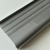 China 120x65x0.85mm Aluminum Metal Ceiling J Shape Screen Standard Perforation Metallic Glittering Silver for sale