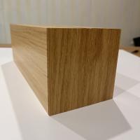 China 100x100x1.3mm Extruded Aluminum Baffle And Timber Looking In Polyester Powder Coating for sale