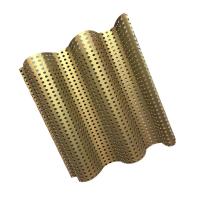 China Sine Wave 600x630x2.0mm Aluminum Corrugated Panel With Diameter 10mm Perforation for sale