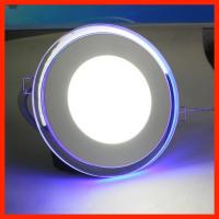 China 3+3W Lace Two Color Panel LED Ceiling Light 105mm Diameter for sale