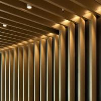 China Aluminum Suspended Square Tube Baffle Ceiling For Shopping Mall Restaurant Decoration for sale