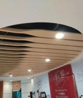 China Fashion Customized Aluminum Metal Ceiling With Circular Curve Wave Shape Suspended for sale